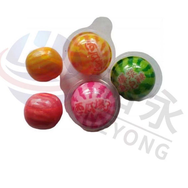Cute Eye & Ball Shaped Bubble Gum With Fruit Jam - heyong